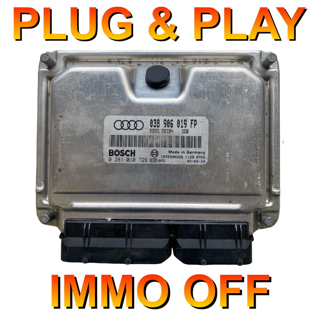 Audi A4 B6 1.9 TDi (AWX) ECU Bosch 0281010729 | 038906019FP | EDC15P ...