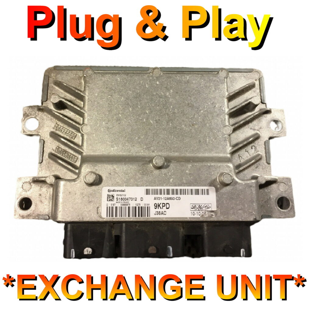 Ford Fiesta 1.25 ECU Continental EMS2102 | AV21-12A650-CD | S180047012 ...