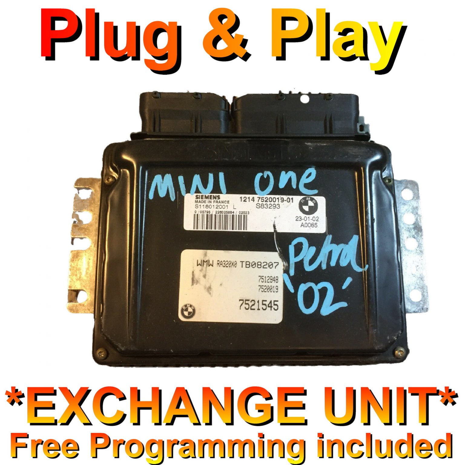 BMW ECU Siemens S118012001 L | EMS | Plug+Play Exchange unit Buy Now