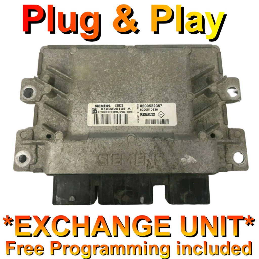 Renault Clio 1.2 ECU Siemens S120200105 A | 8200510536 | 8200522357 ...