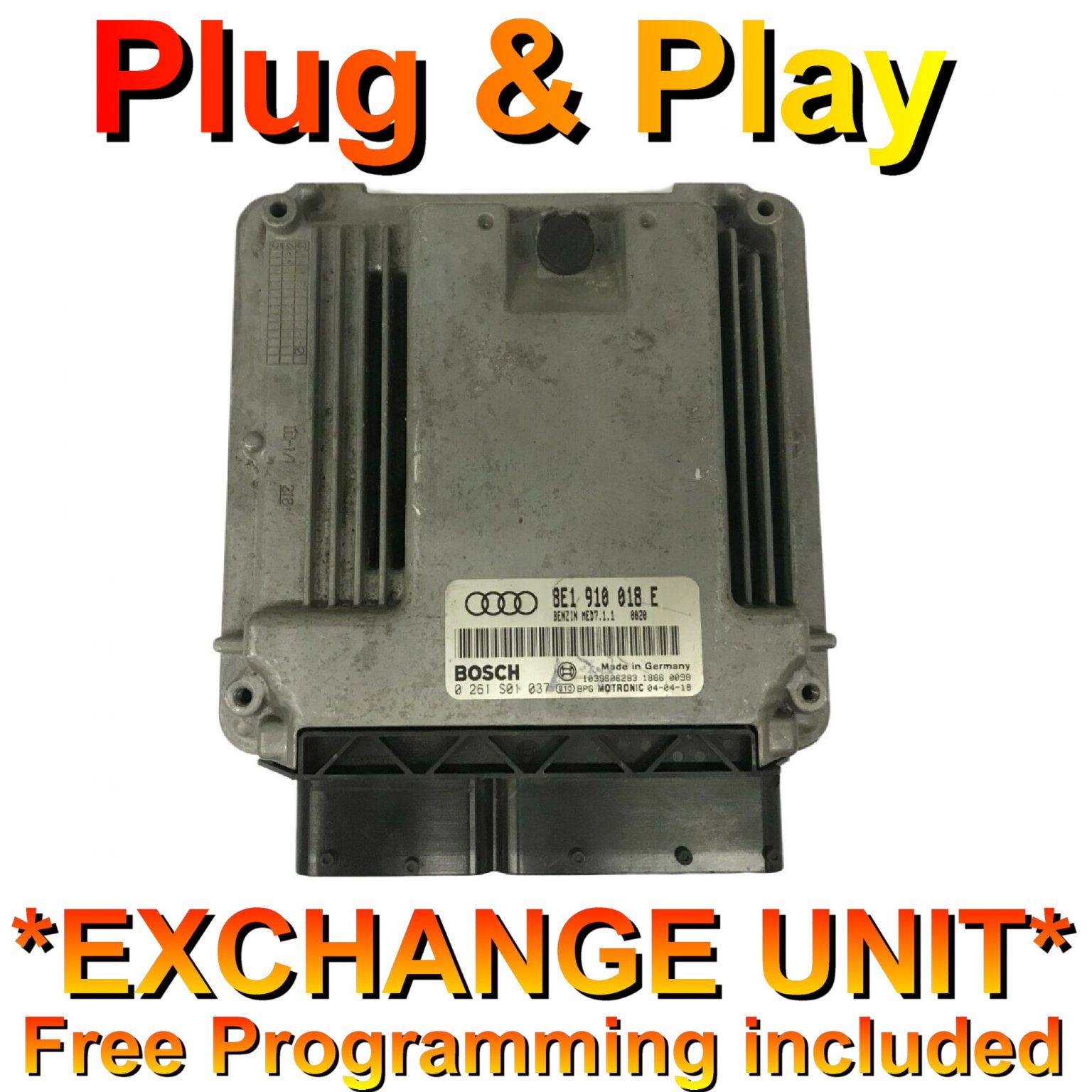 Audi VW ECU Bosch 0261S01037 | 8E1910018E | MED7.1.1 | Plug+Play Buy Now