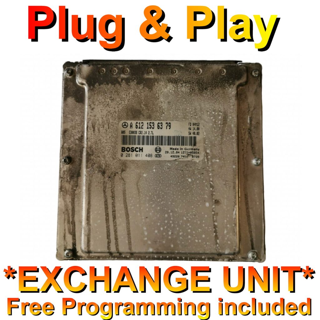 Mercedes ML 270 W163 ECU Bosch 0281011408 | A6121536379 | EDC15C6 ...