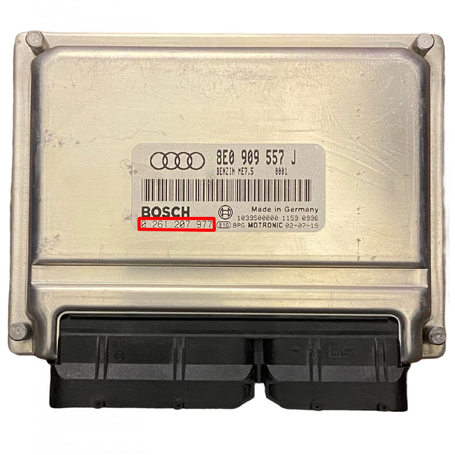 Audi A4 2.0 ECU Bosch 0261207977 | 8E0909557J | ME7.5 | Plug + Play ...