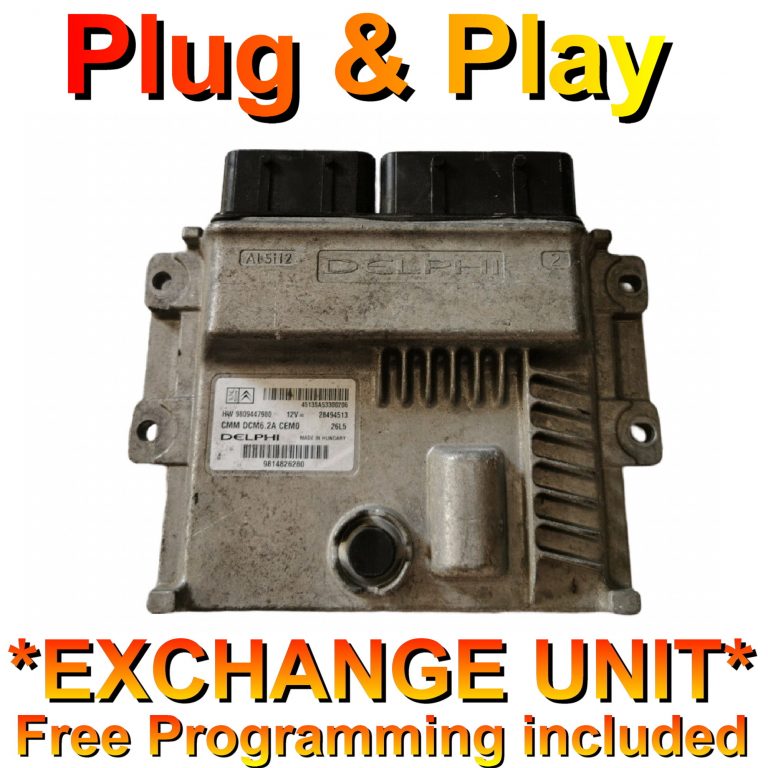 Citroen Peugeot ECU Delphi 28494513 | 26L5 HW9809447980 | DCM3.4 Plug ...