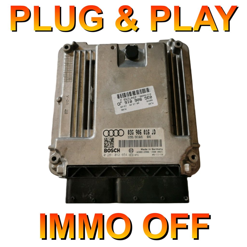 Audi A4 2.0 TDi BKD ECU Bosch 0281012654 | 03G906016JD | EDC16U31 ...