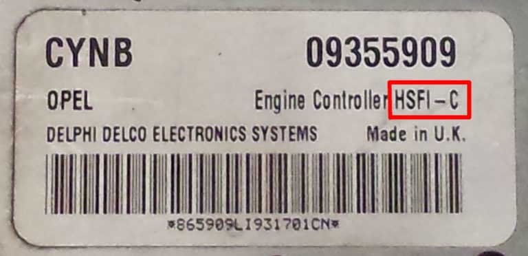 Opel Vauxhall ECU Delphi DELCO HSFI-C | Programming Service Buy Now