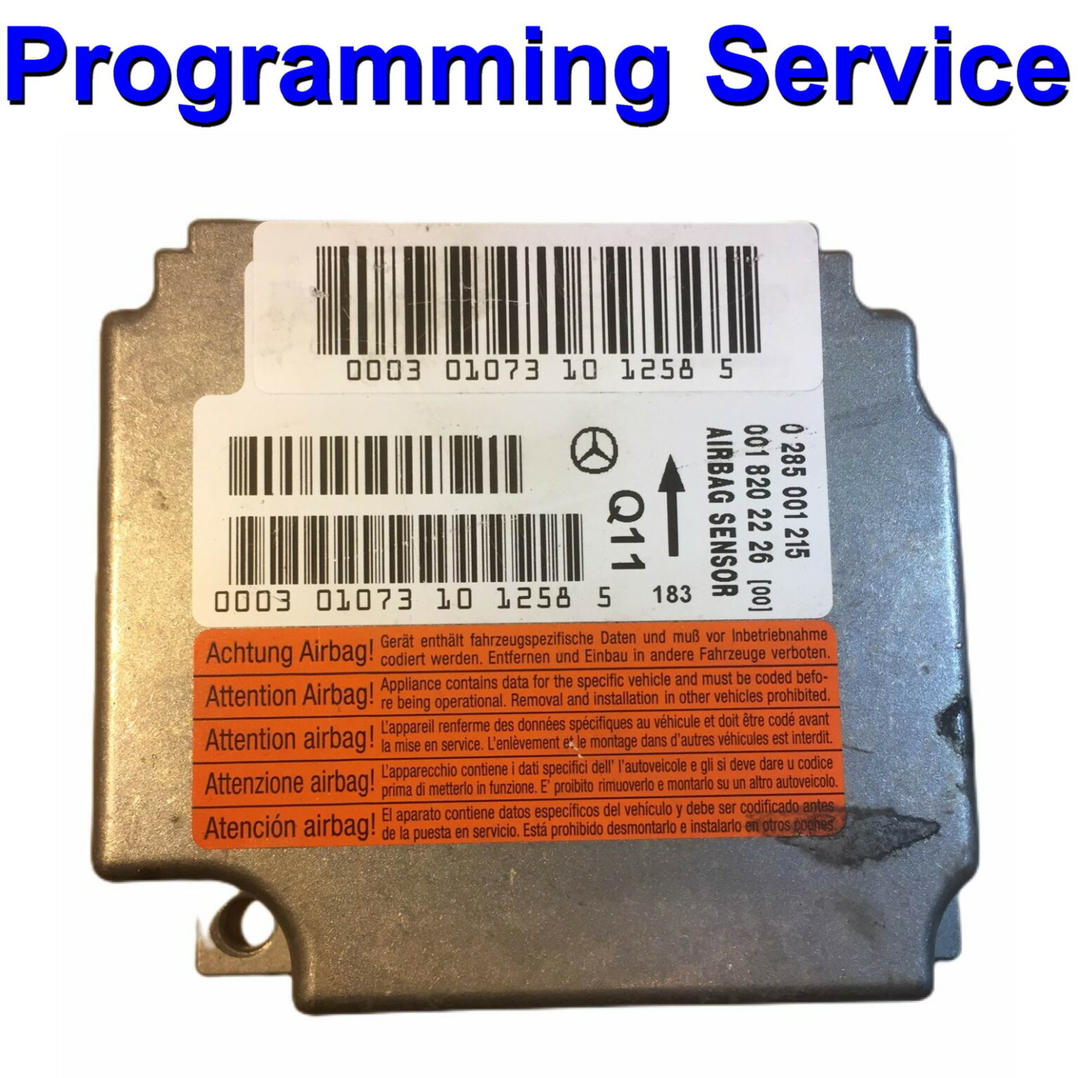 Mercedes Airbag ECU 0285001215 | Bosch - Programming / Reset / Repair ...