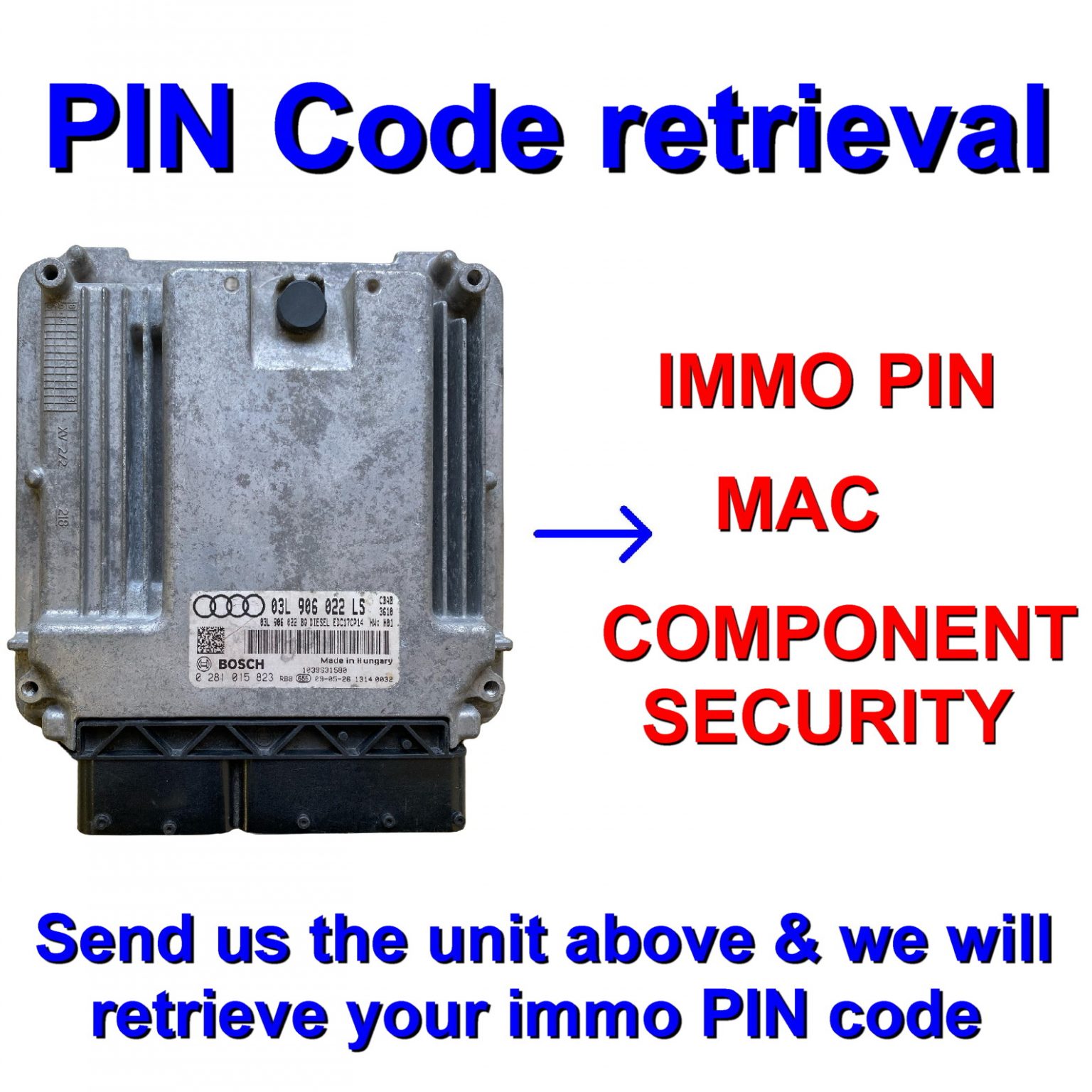 Audi Seat Skoda Volkswagen VW ECU Bosch EDC17 | EDC17CP14 | EDC17CP04 ...