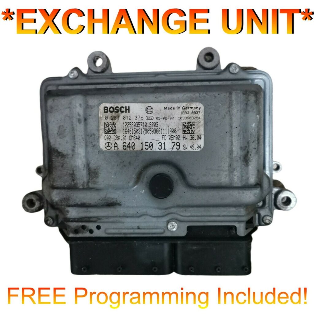 Mercedes ECU Bosch 0281012376 | A6401503179 | Plug+Play Exchange unit ...
