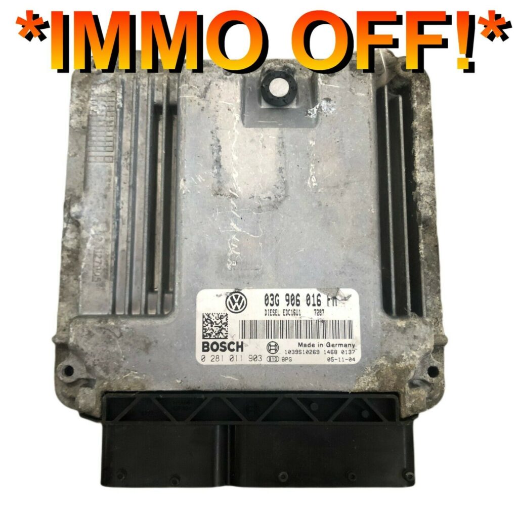 VW Audi Seat Skoda ECU Bosch 0281011903 | 03G906016FM | EDC16U1 | Plug ...