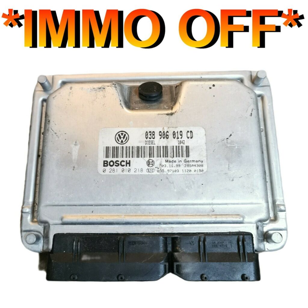 VW Audi Seat Skoda ECU Bosch 0281010218 | 038906019CD | EDC15P+ | Plug ...