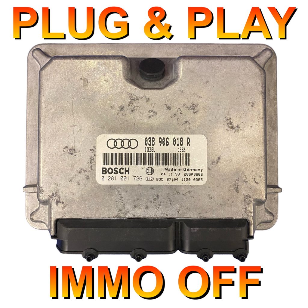 VW Audi Seat Skoda ECU Bosch 0281001726 | 038906018R | EDC15V | Plug ...