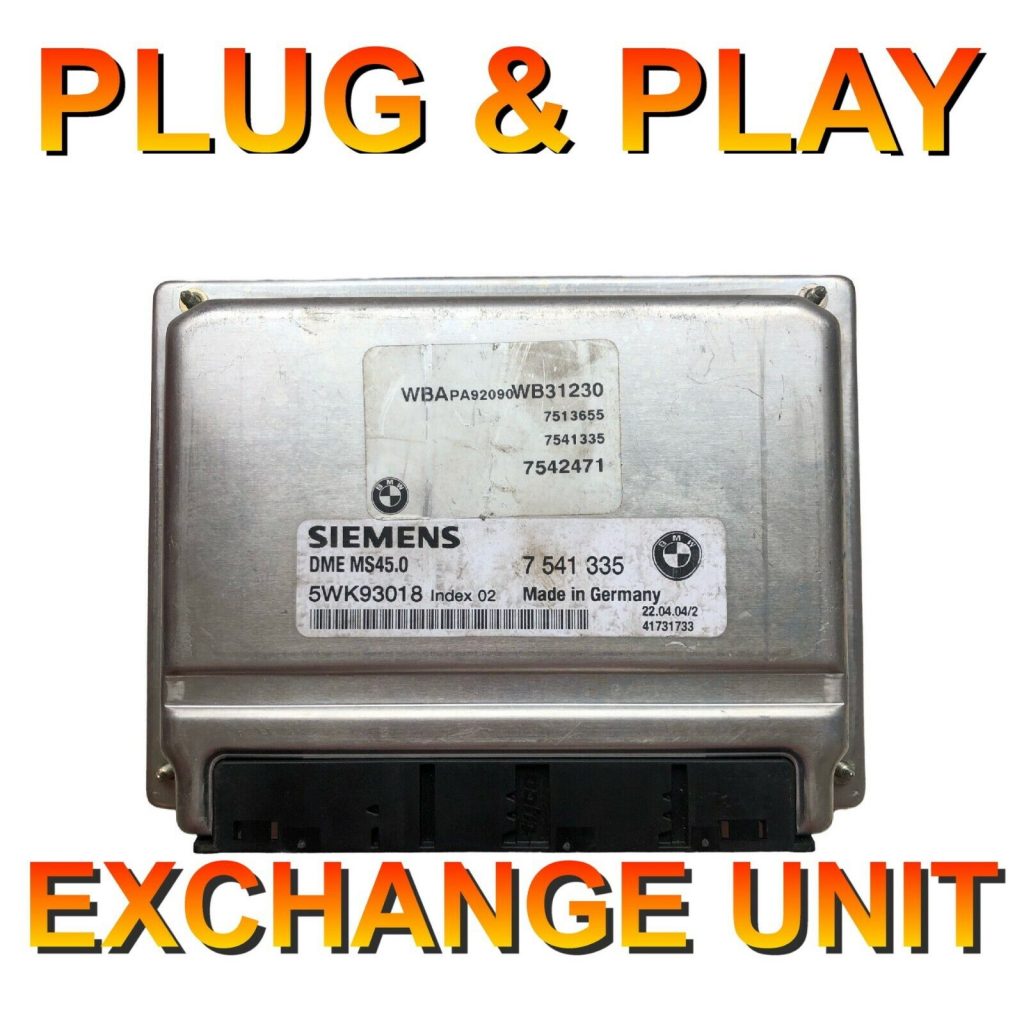 BMW ECU 5WK93018 | 7541335 | DME MS45.0 | Plug+Play Exchange unit Buy Now