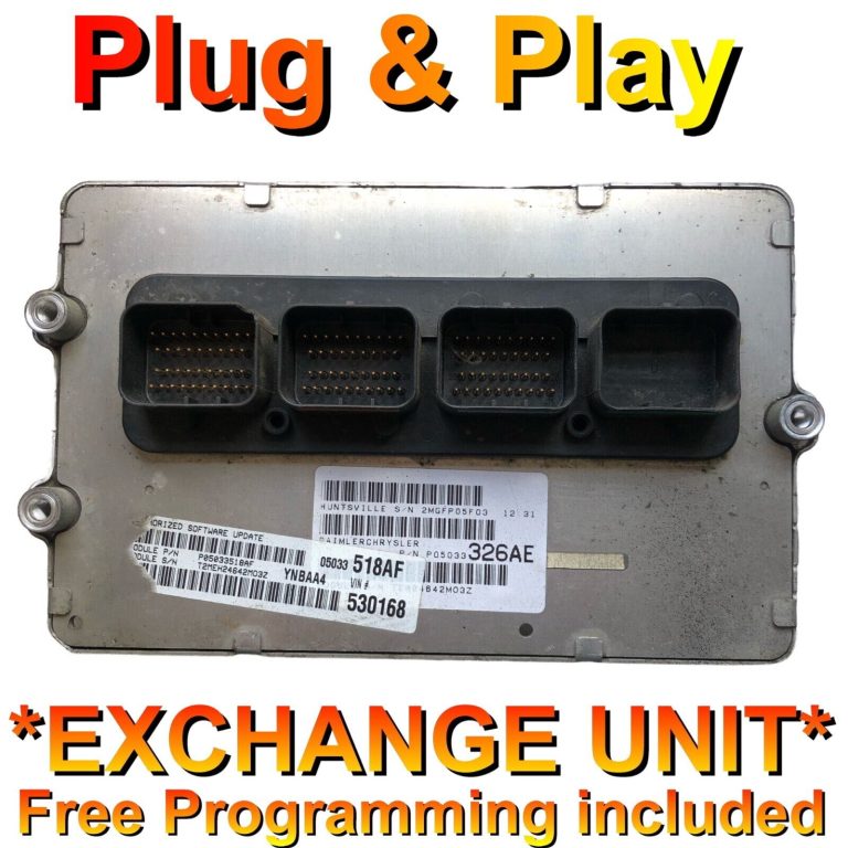 Chrysler PT Cruiser 2.4 ECU P05033518AF | Plug+Play Exchange unit Buy Now