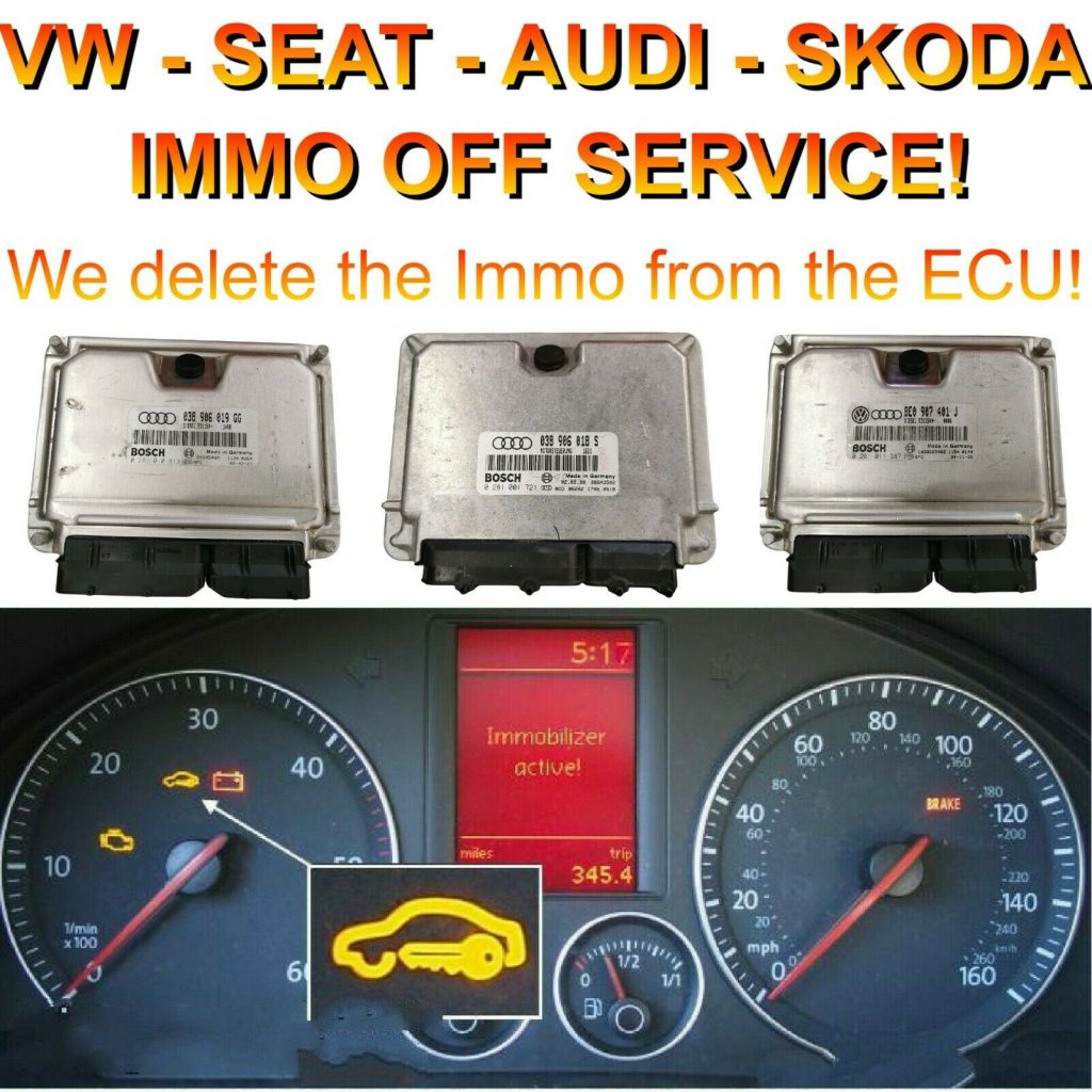 VW SEAT Skoda Audi Bosch EDC15 ECU Immobilizer bypass/delete 'Immo Off ...
