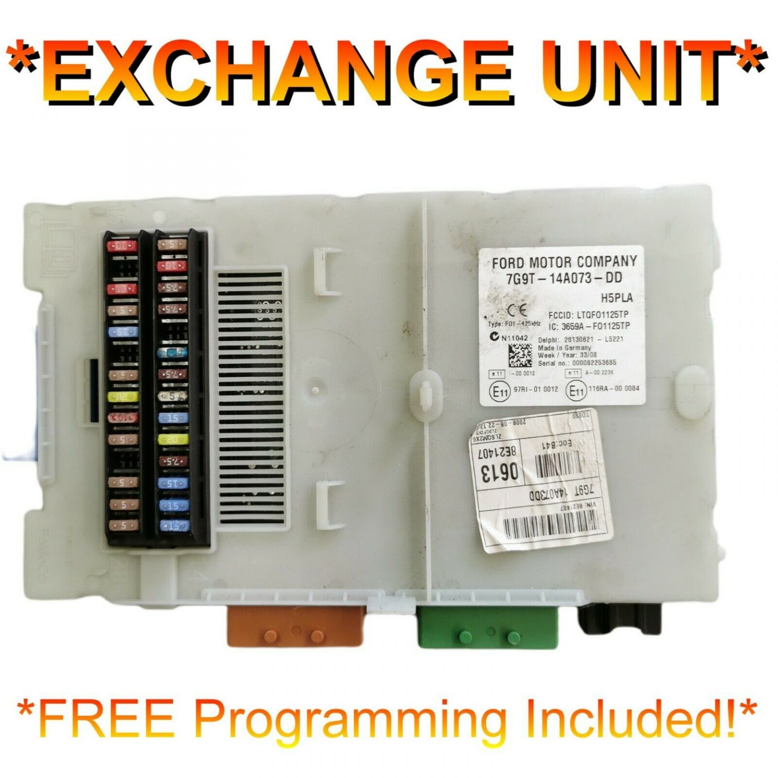 Ford Mondeo BCM Body module 7G9T-14A073-DD Plug+Play (Free Programming ...