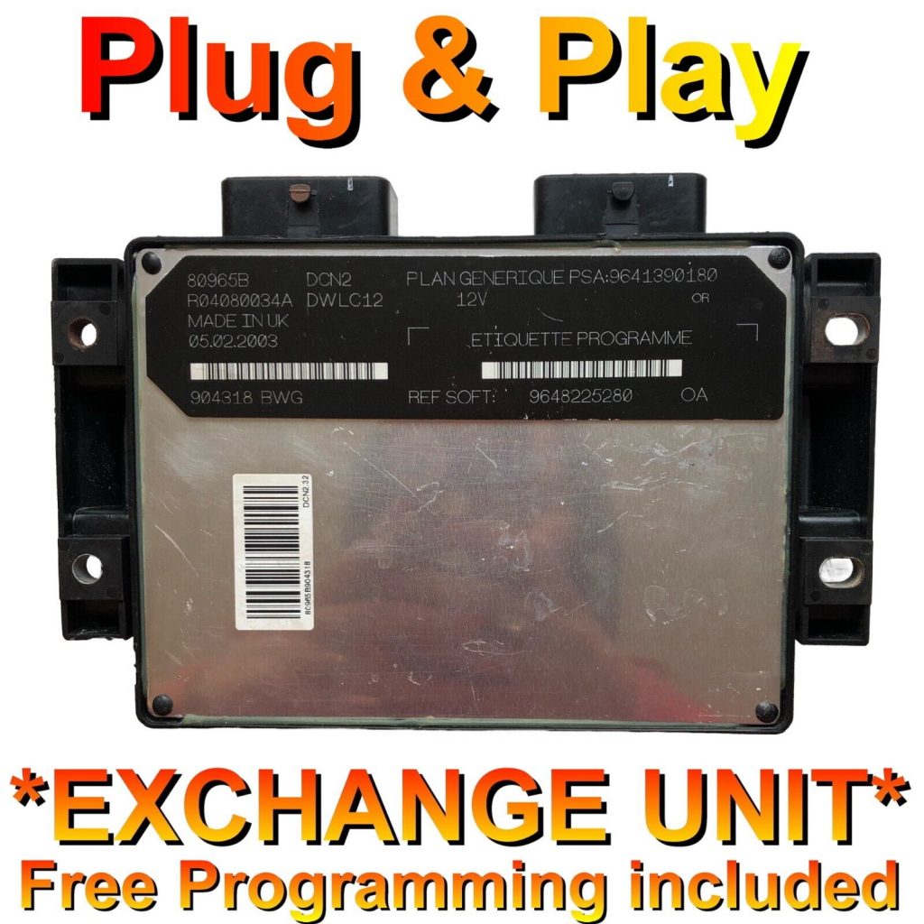 Peugeot ECU 9641390180 | 9648225280 | DWLC12 | Plug+Play Exchange unit ...