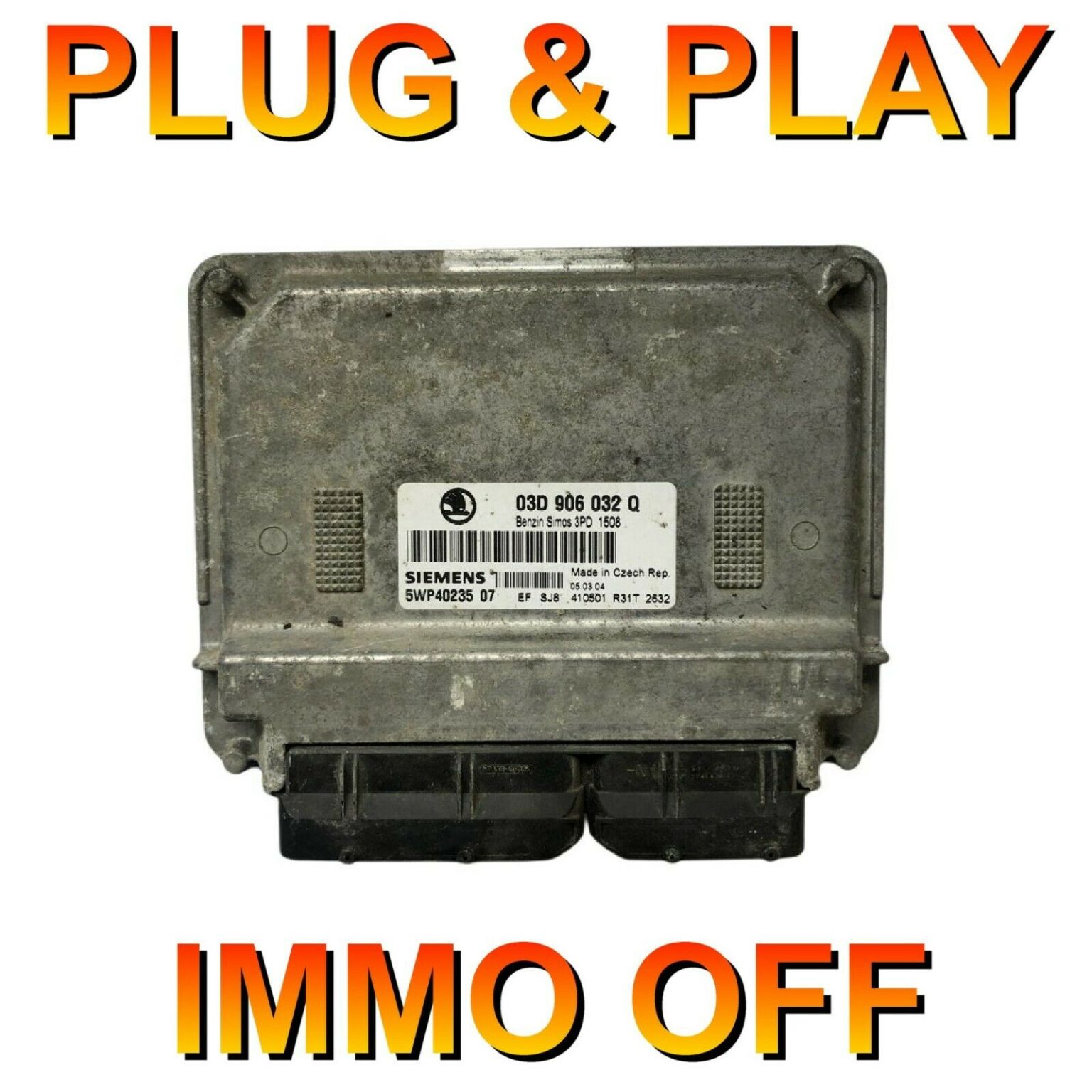 VW Audi Seat Skoda ECU 03D906032Q | 5WP40235 | Simos 3PD | Plug+Play ...