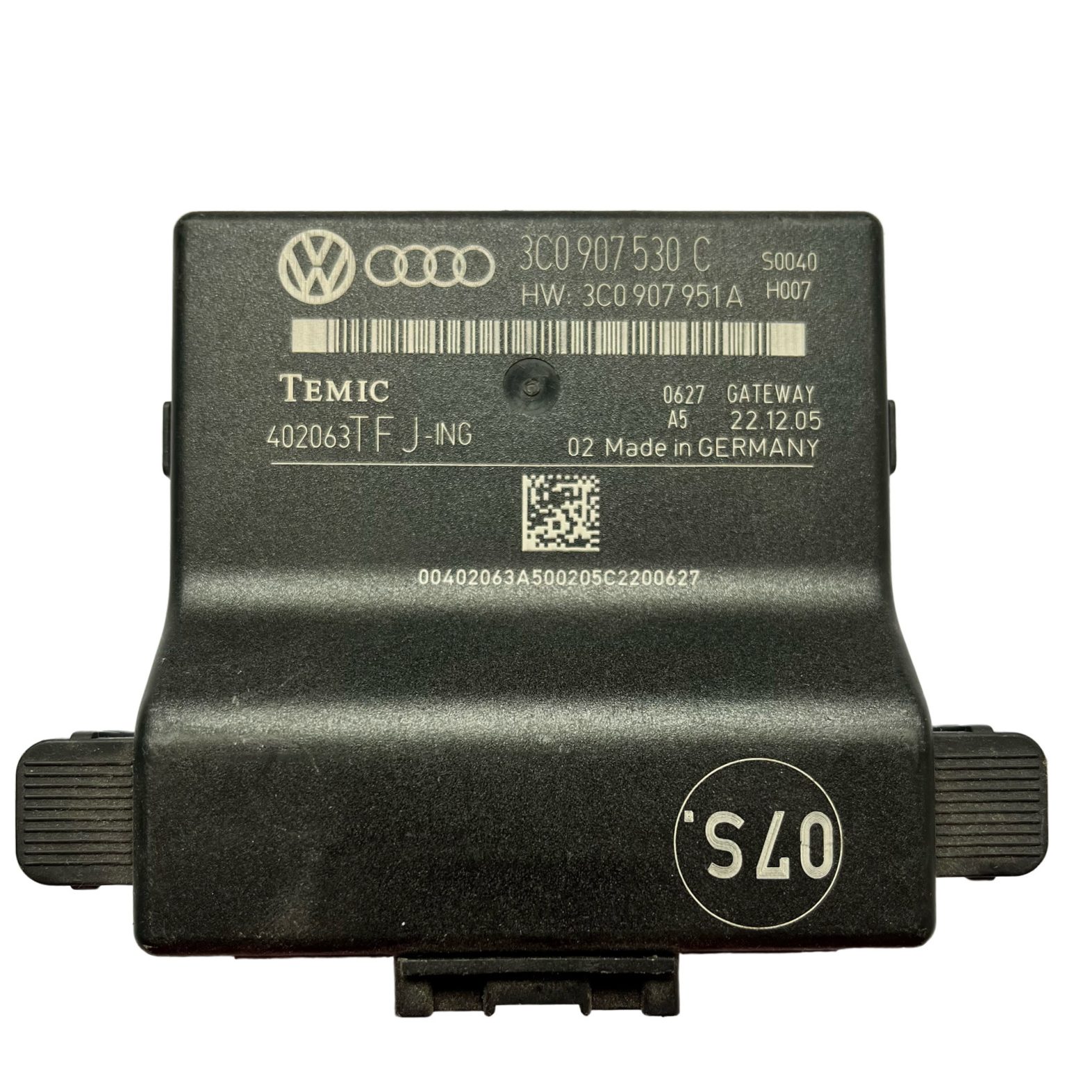 Volkswagen Passat B6 2005-2010 CANBUS Gateway Control Module 3C0907530C ...