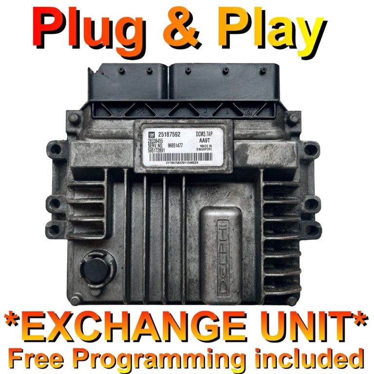 Chevrolet Captiva | Vauxhall ECU 25187592 | AA9T| Plug+Play Free ...