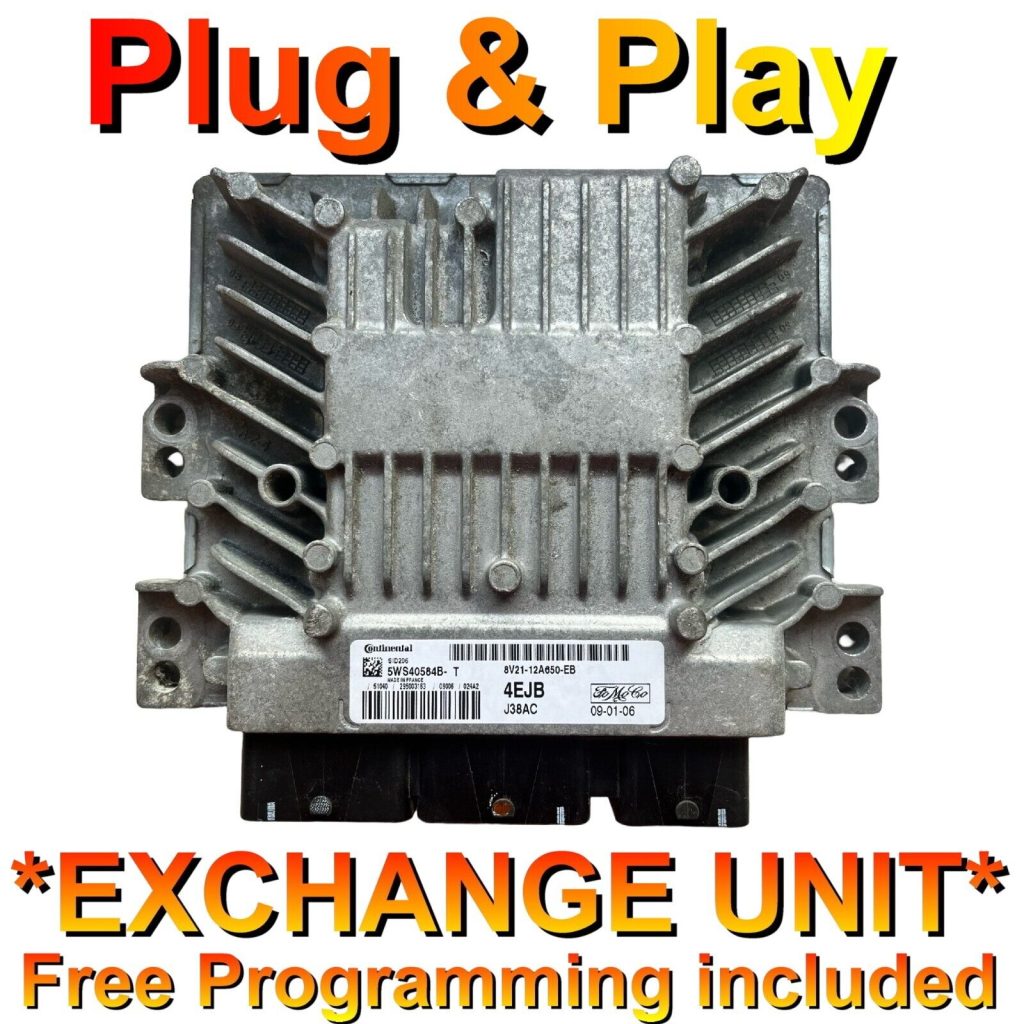 Ford Fiesta ECU 5WS40584B-T | 8V21-12A650-EB | 4EJB | Plug+Play ...