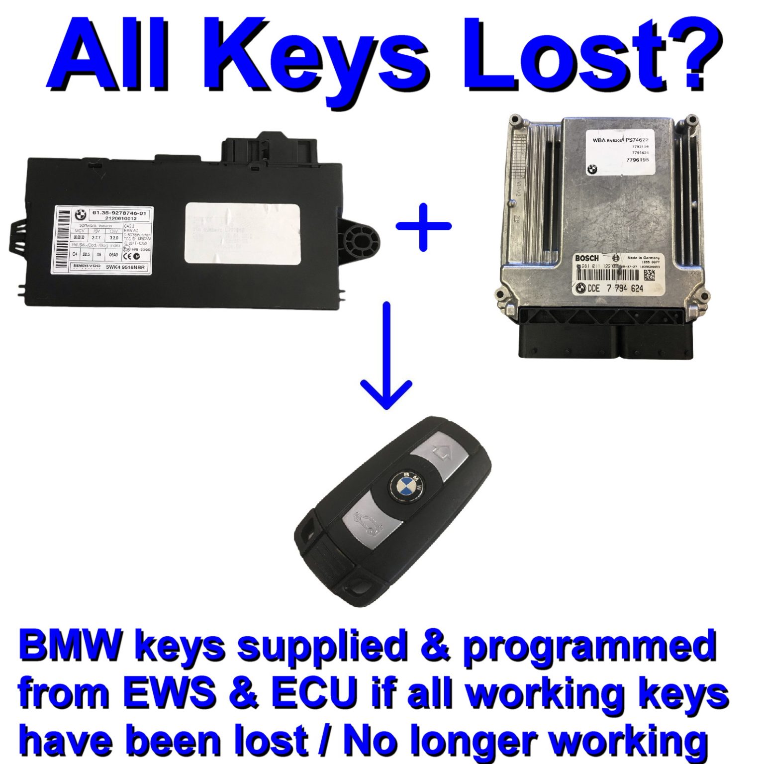 BMW CAS 3 unit / Immobilizer Control Module Unit | Key supply ...