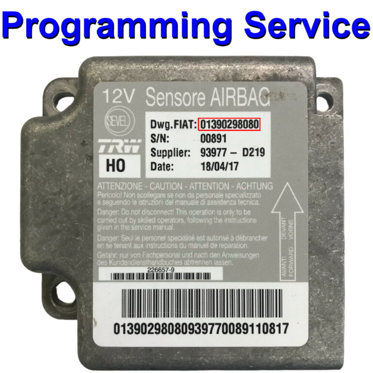 Fiat Ducato | Peugeot Boxer | Citroen Relay Airbag ECU 01390298080 ...