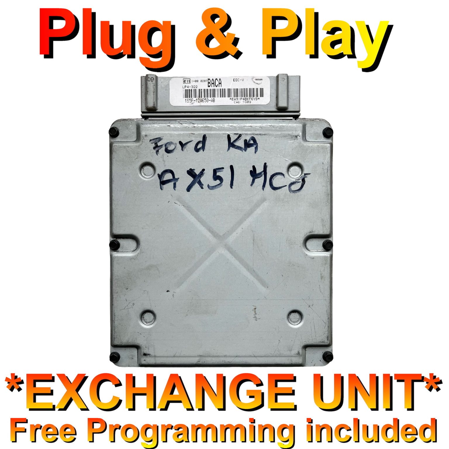 Ford Focus MK1 ECU Visteon 1S5F-12A650-AB | BACA | EEC-V | Plug+Play Exchange unit Buy Now