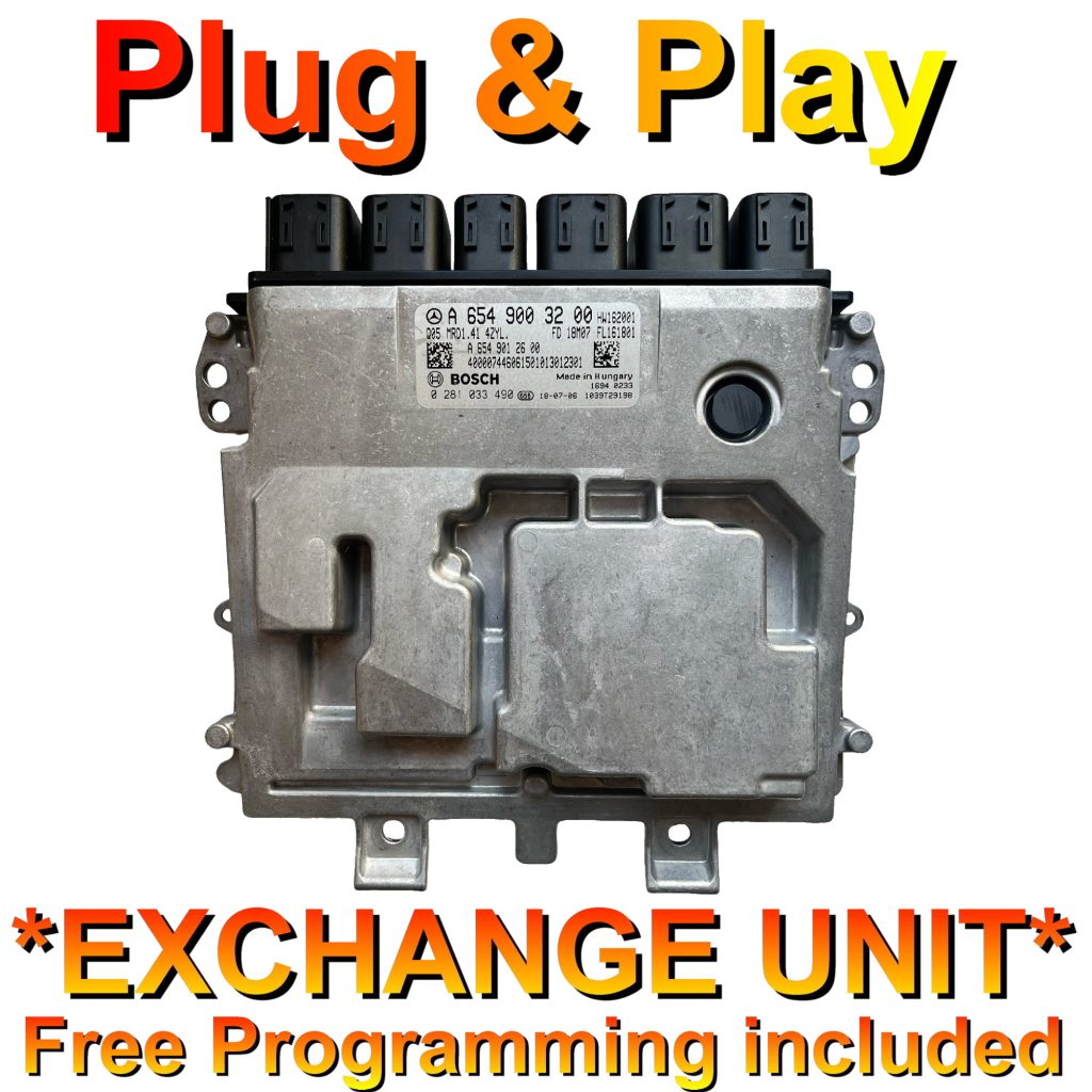 Mercedes E Class ECU Bosch 0281033490 | A6549003200 | HW162001 | *Plug ...