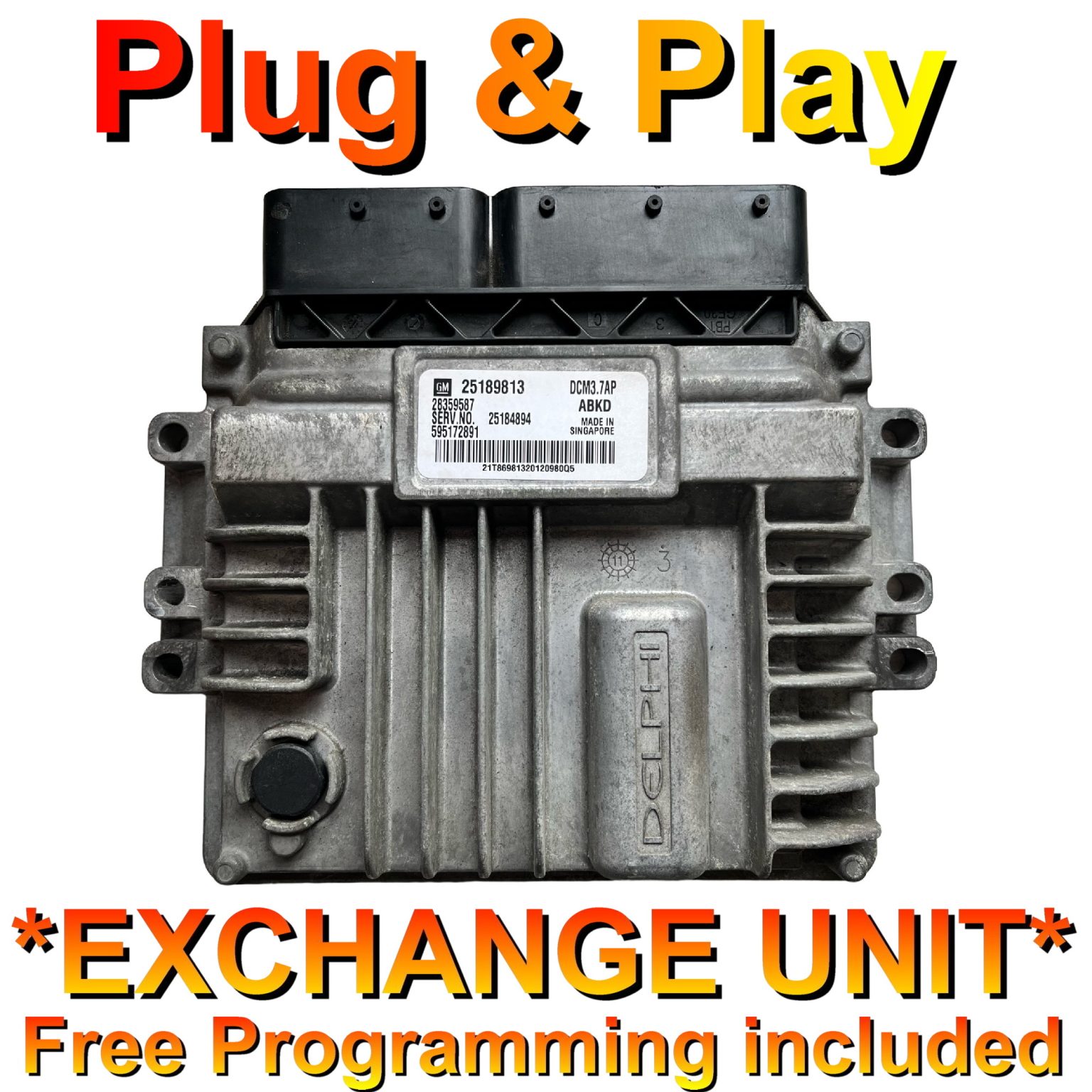 Vauxhall Antara ECU 25189813 | ABKD | Plug+Play Free Programming Buy Now