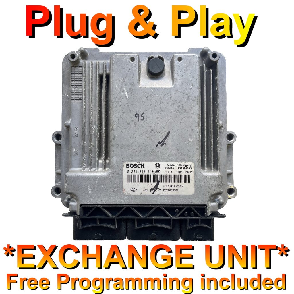 Vauxhall Opel Nissan Renault ECU Bosch 0281019840 | 237101754R ...