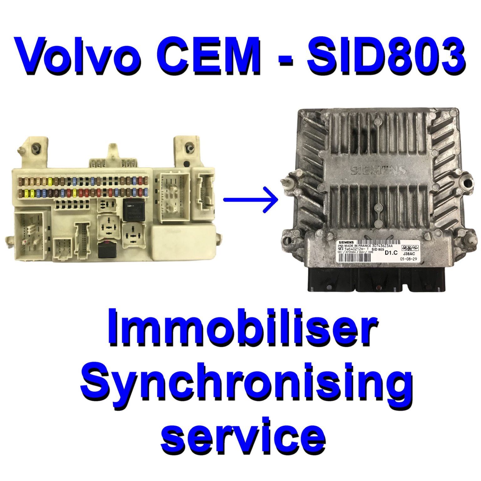 Volvo S40 | V40 | V50 | C30 Body Control Module / CEM Module - SID803 ...
