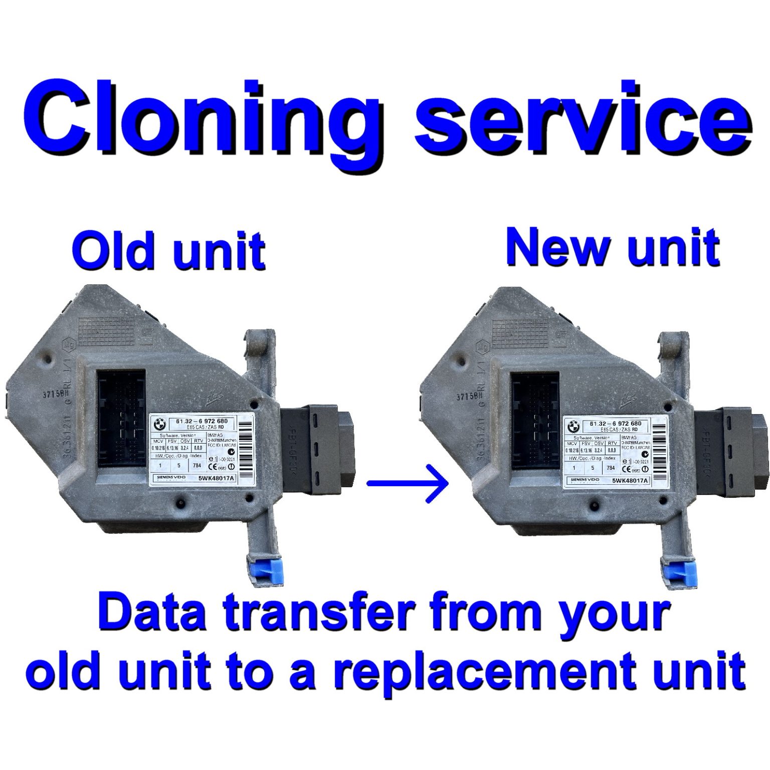 BMW CAS1 unit / Immobilizer Control Module Unit | Key supply ...