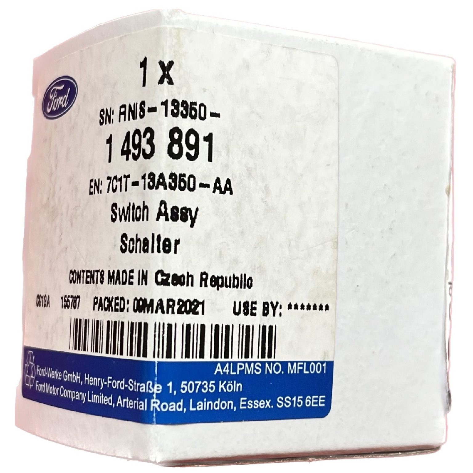 Ford Tray Utility / Switch Assy Kit | 6C16117A72CAZHLV | 2S6T-14B268AC ...