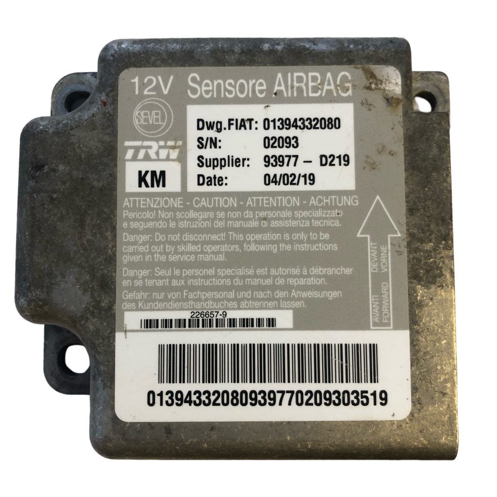 Fiat Ducato | Peugeot Boxer | Citroen Relay Airbag ECU 01394332080 ...