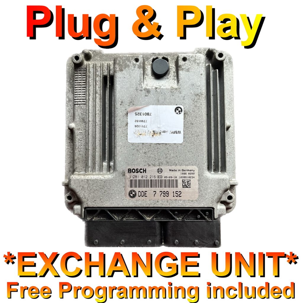 BMW Mini ECU Bosch 0281012216 | DDE7799152 | EDC16C35 | Plug+Play ...