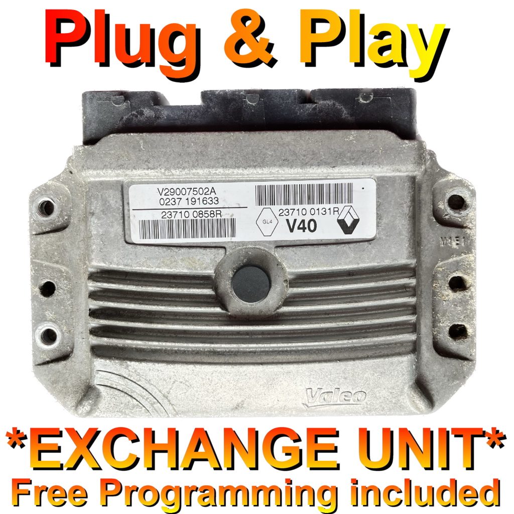 Renault ECU Valeo 237100858R | 237100131R | V29007502A | V40 | Plug ...