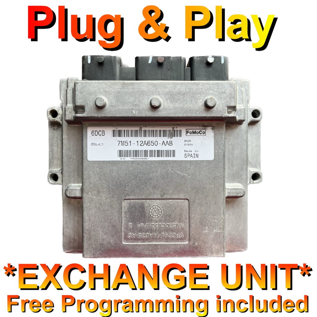 Ford Focus ECU 7M51-12A650-AAB | 6DCB | ESU-411 | Plug+Play Exchange ...