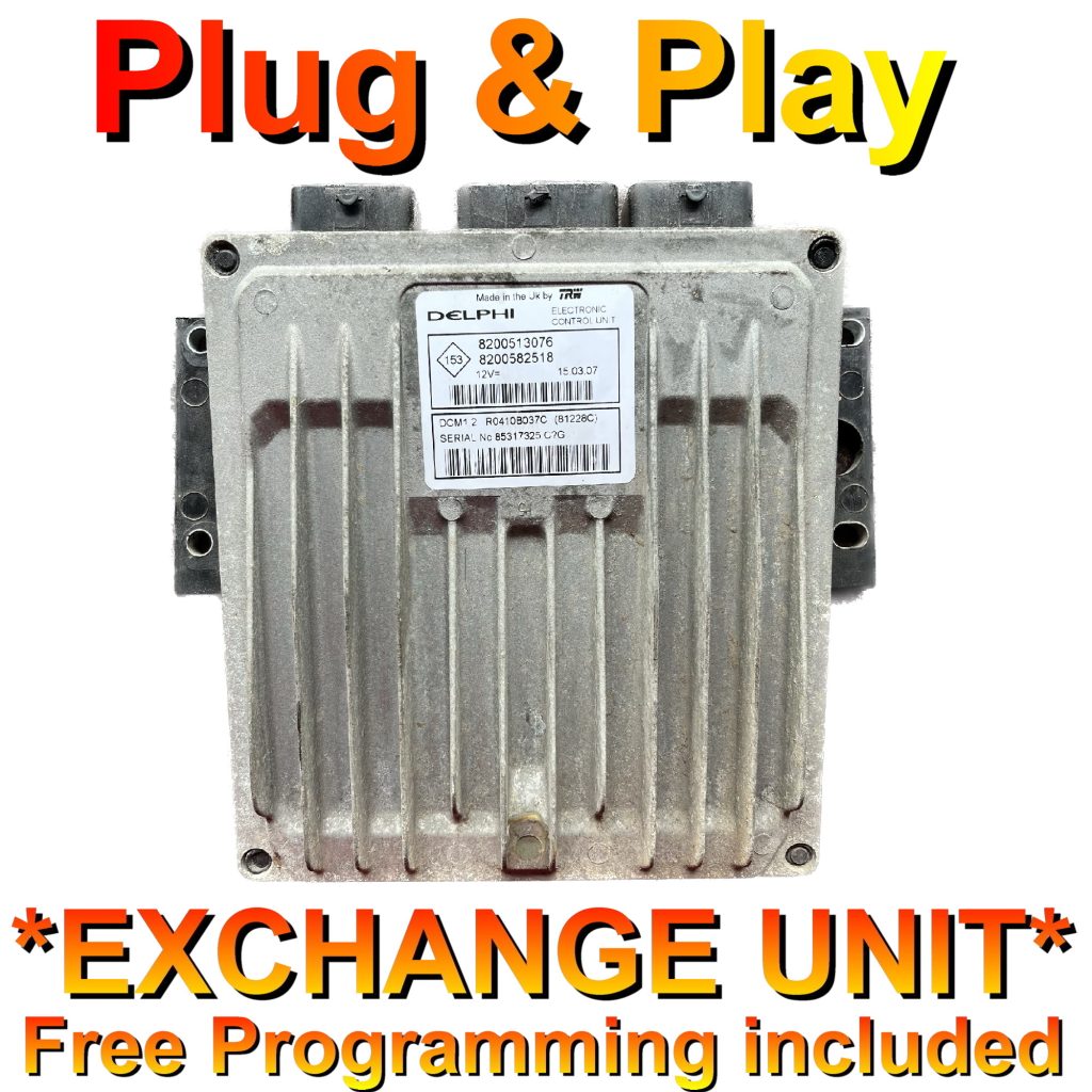 Renault Kangoo ECU Delphi 8200513076 | 8200582518 | DCM1.2 | Plug+Play ...