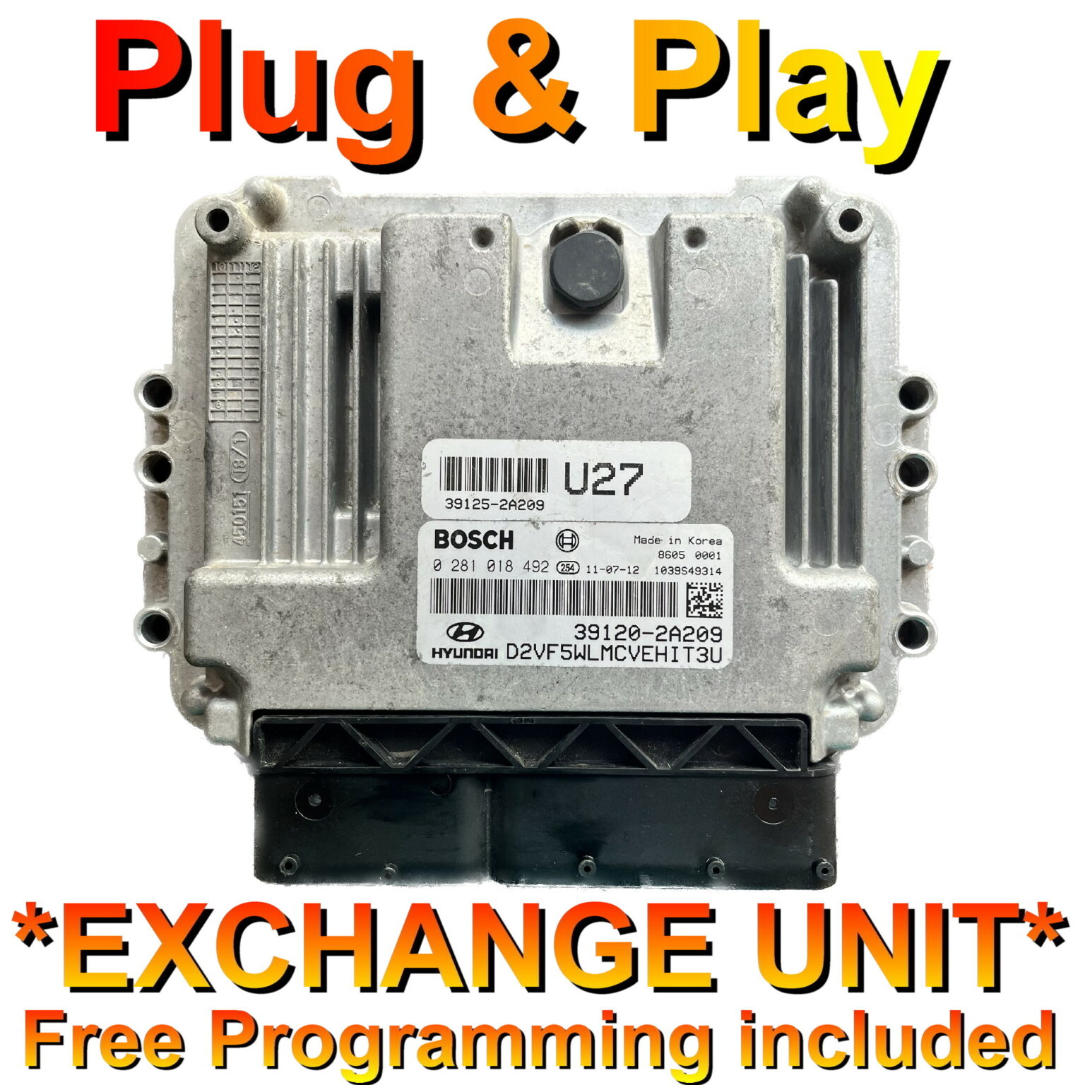 Kia / Hyundai ECU Bosch 0281018492 | 39120-2A209 | EDC17C08 | Plug+Play ...