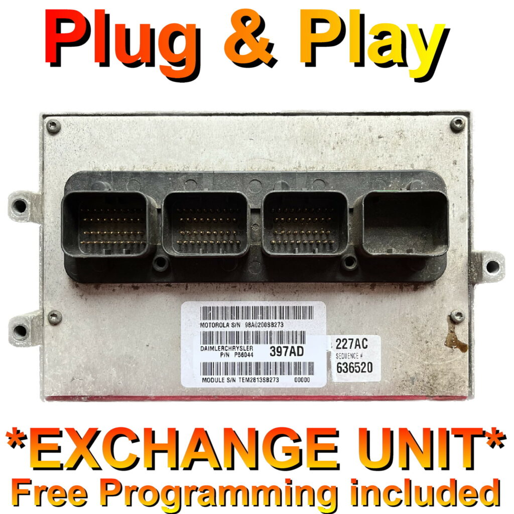 Chrysler / Jeep Cherokee ECU P56044397AD | Plug+Play Exchange unit Buy Now