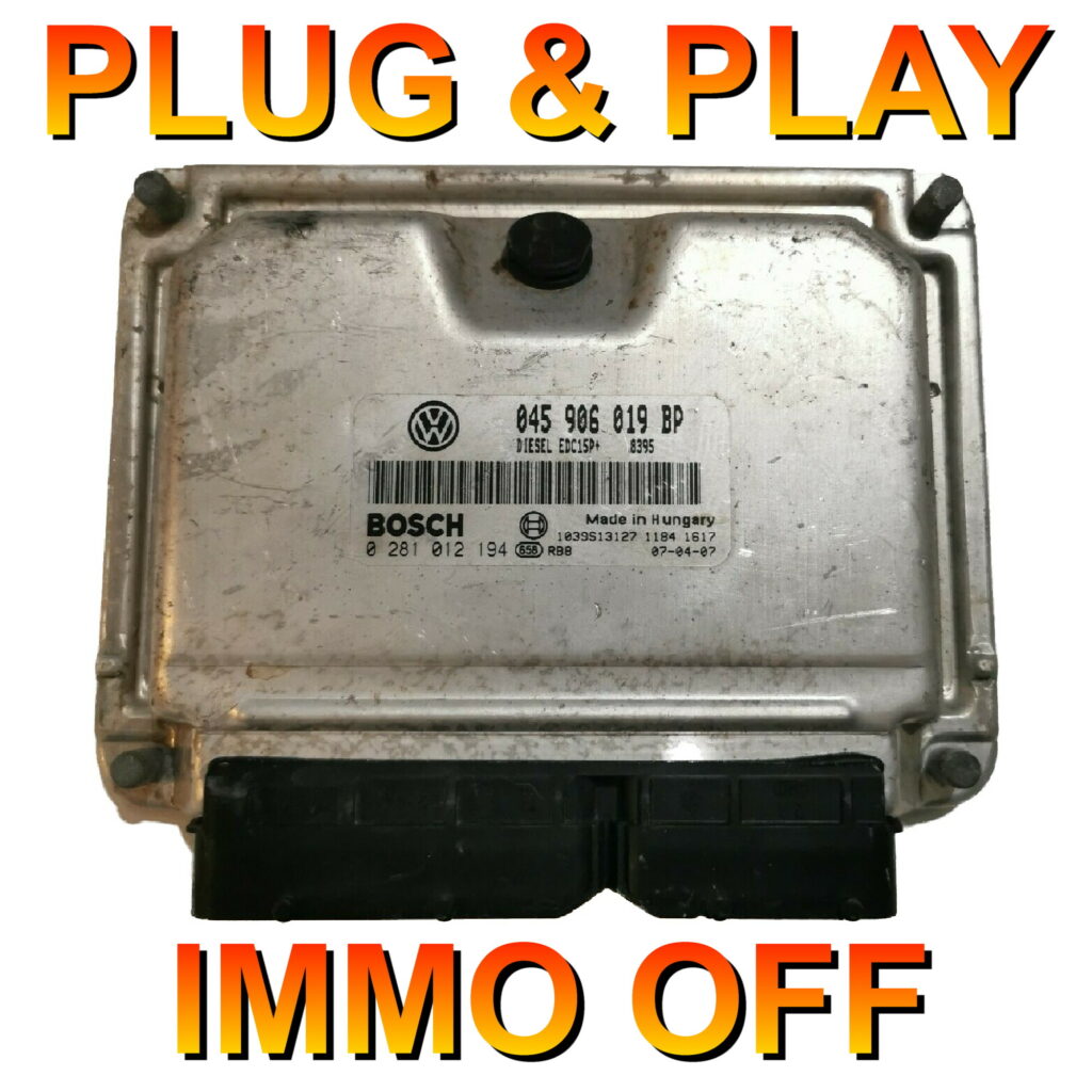 VW Audi Seat Skoda ECU Bosch 0281012194 | 045906019BP | EDC15P+ | Plug ...
