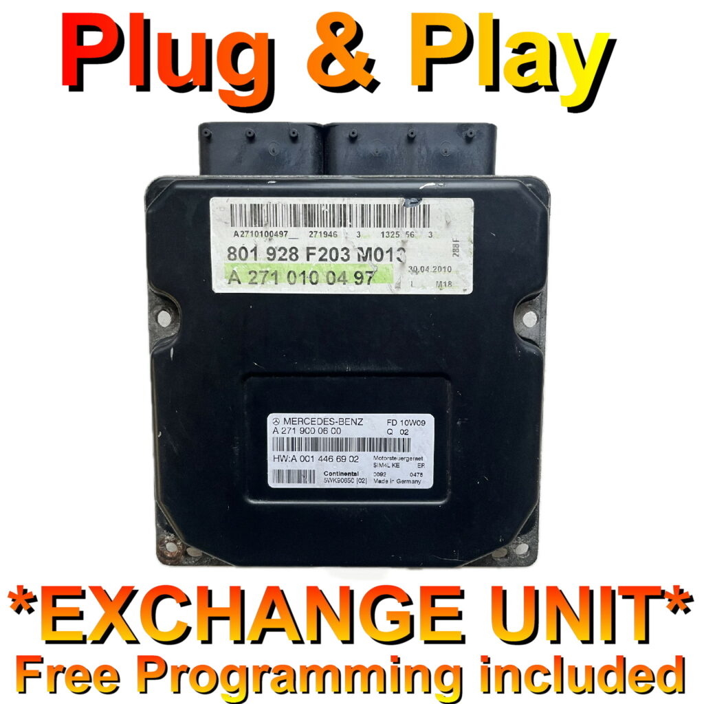 Mercedes ECU Siemens 5WK90650 | A2719000600 | SIM4LKE | Plug+Play ...