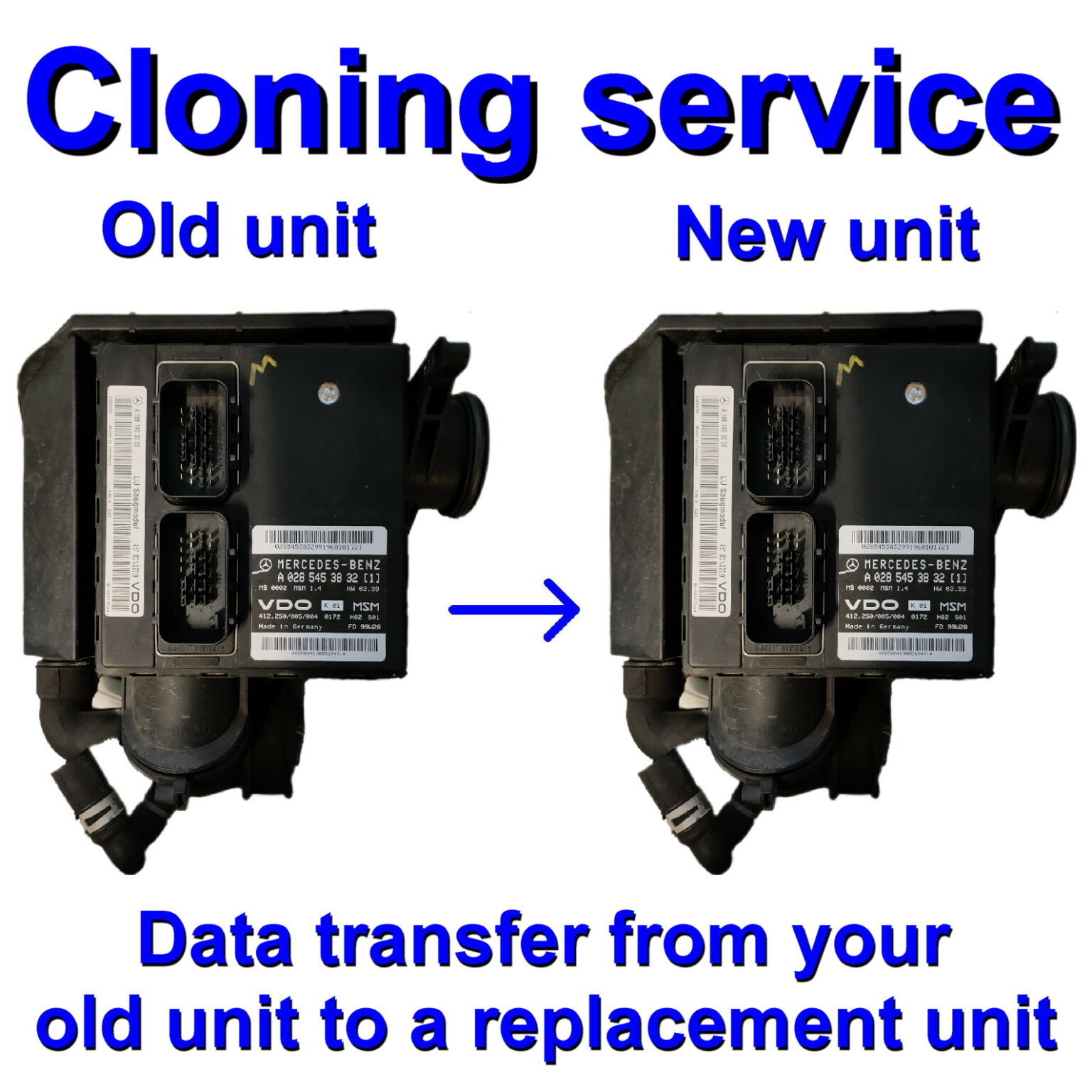 Mercedes VDO ECU | MSM1.4 | Petrol | Programmng Service Buy Now