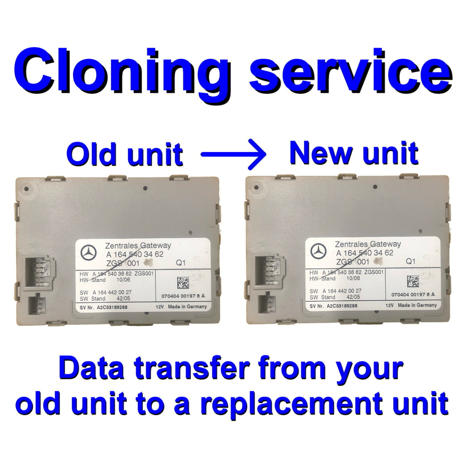 Mercedes Gateway Module ZGS |Programming / Cloning Service Buy Now