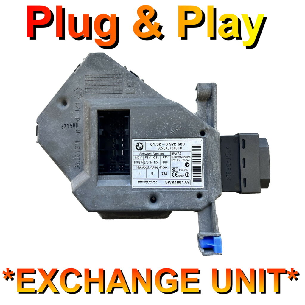 BMW CAS Unit 5WK48017A | 61.32-6972680 Exchange Unit Buy Now