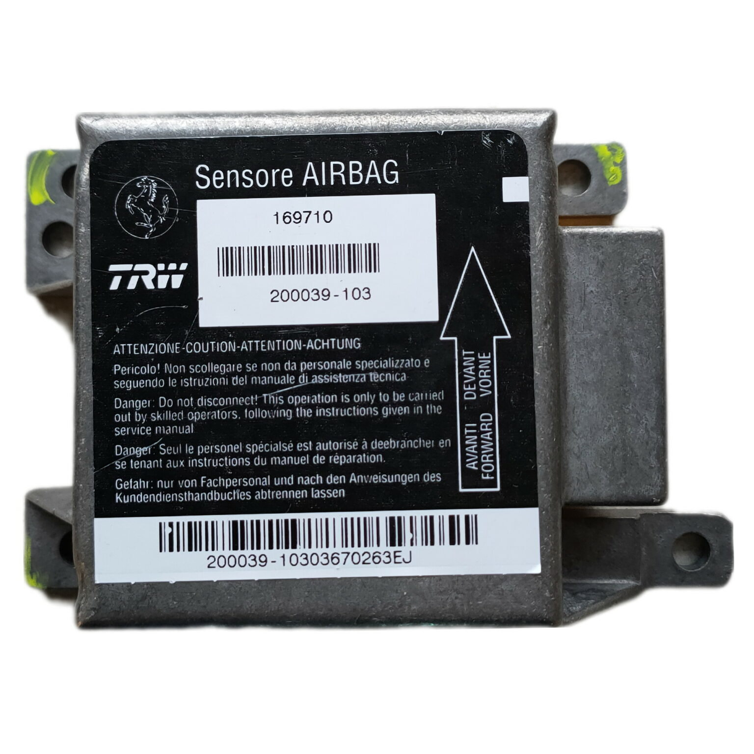 Ferrari F355 Airbag ECU | TRW | 169710 | Programming / Reset / Repair ...