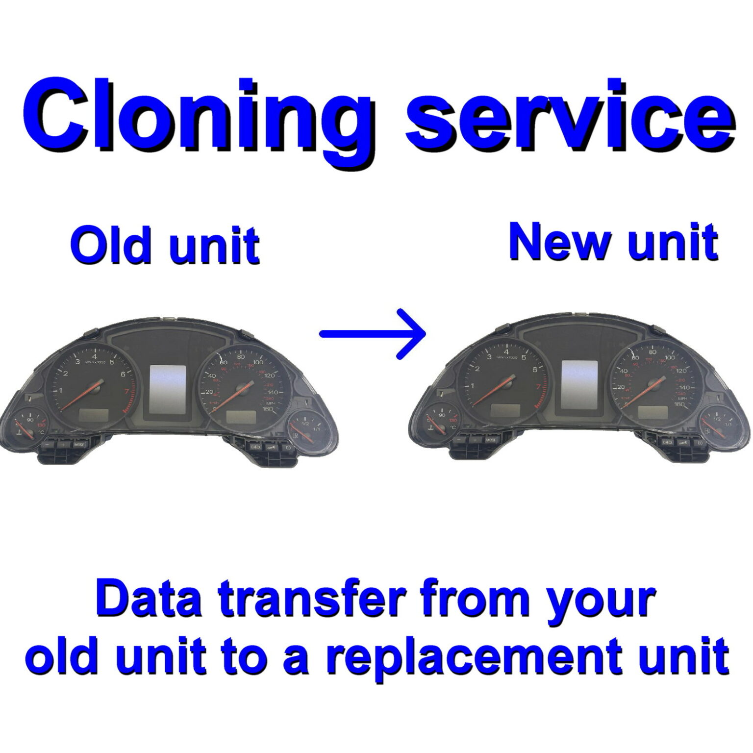 Audi A4 Bosch Instrument Cluster | RB4 | RB8 | Programming Service Buy Now