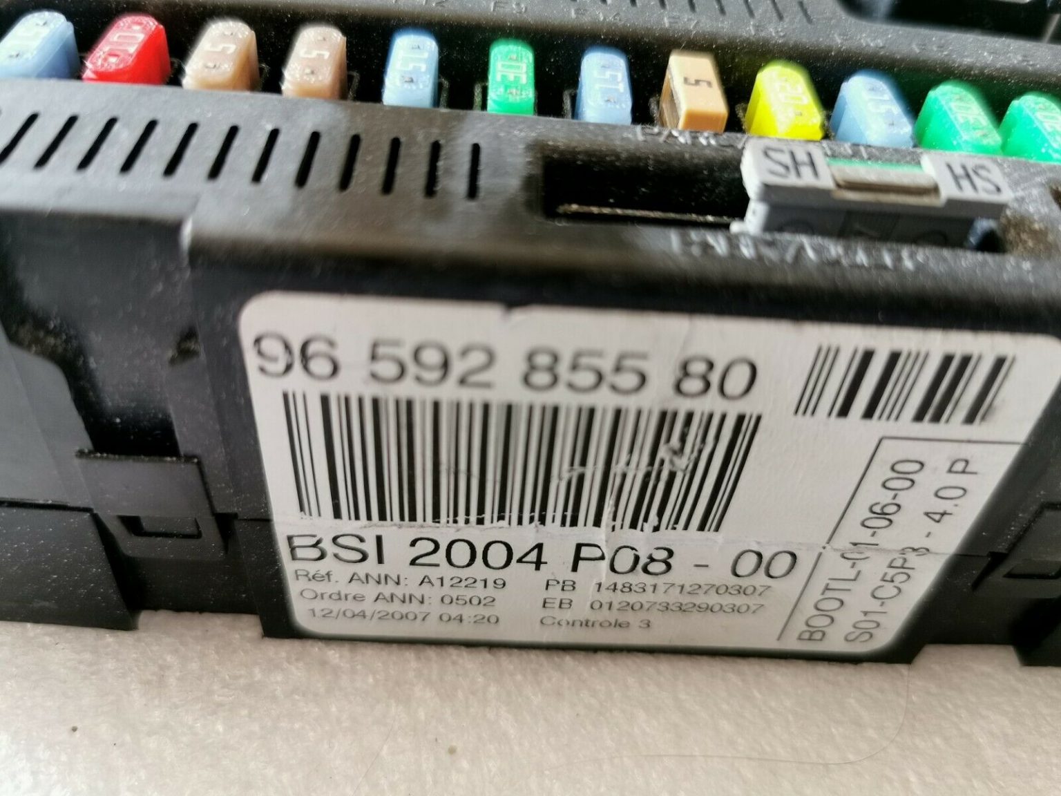 Peugeot Citroen BSI BCM Body Control Module 9664058780 | BSI04EV K01 ...