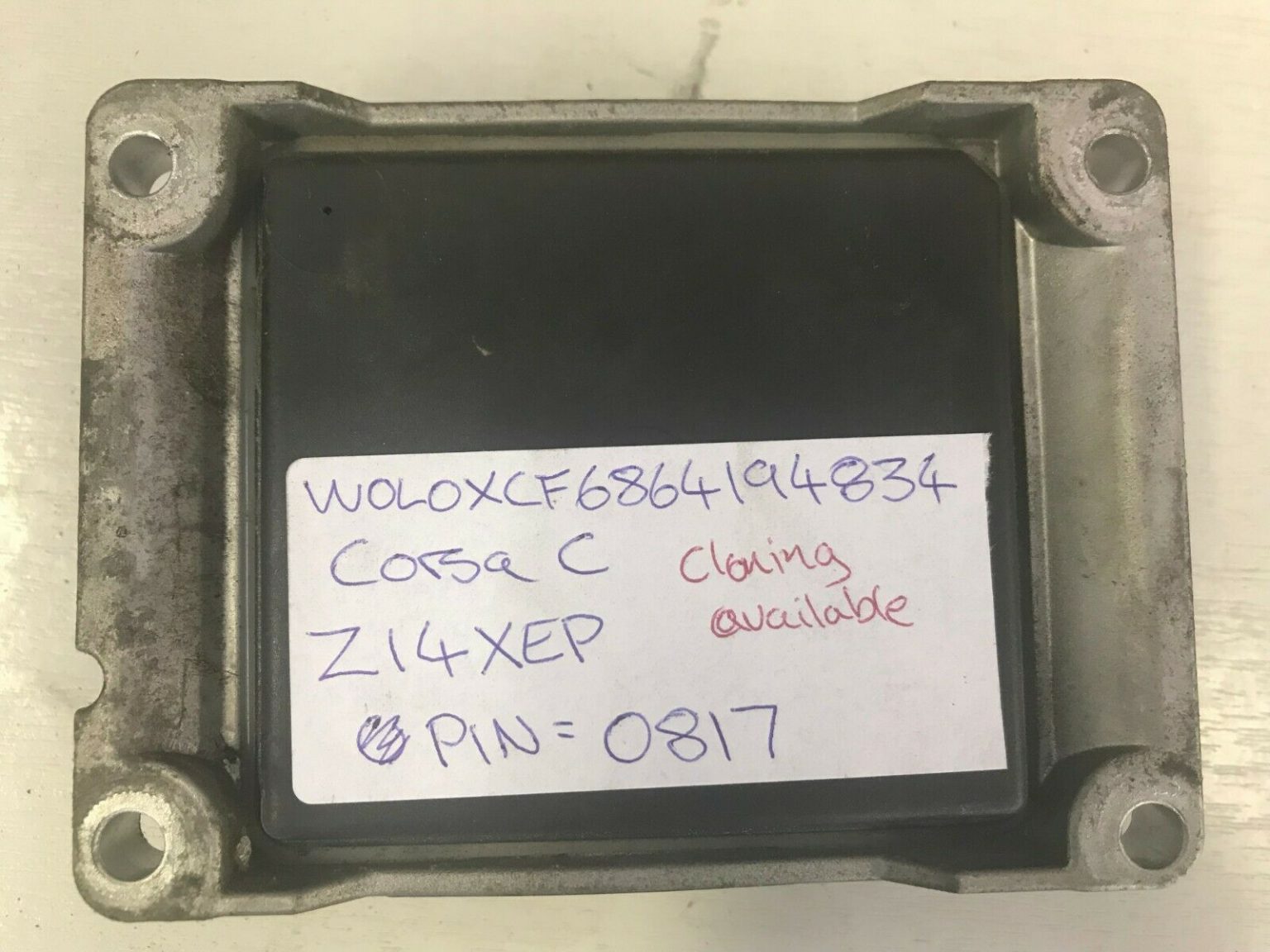 Vauxhall Opel Meriva A Z14XEP ECU Bosch | 0261208394 | 55354328 | WC ...